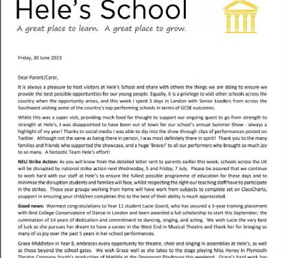 Hele's School - Home