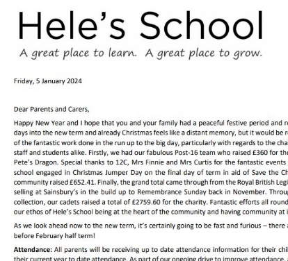Hele's School - Home